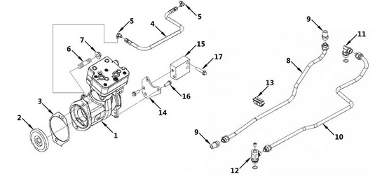 Усилитель кронштейна воздушного компрессора ISLe (Dong Feng) 3944000 ...